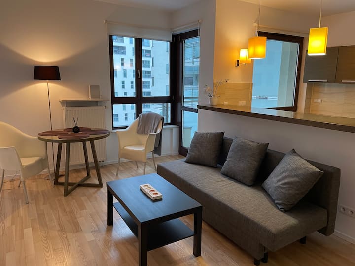 Rondo Daszynskiego 40m2 Studio With Balcony - Warsaw