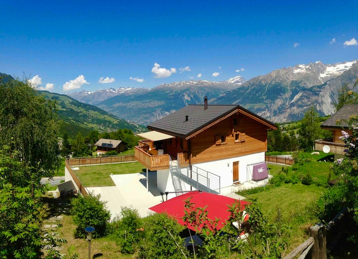 Chalet Mit Viel Umschwung Und Traumhafem Weitblick - Bürchen