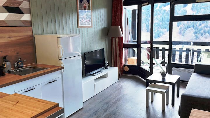 Charmant Studio Rénové Avec Vue Et Balcon - Avoriaz