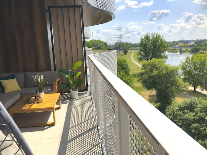 Glamour Apartment With Big, Private Terrace - Polen