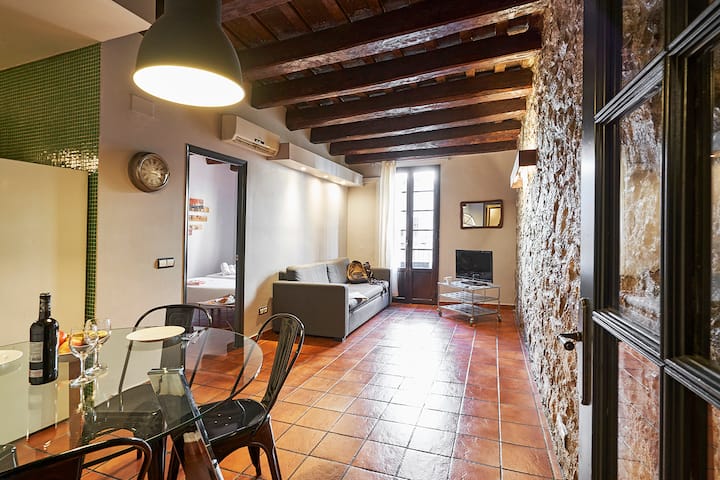 Confy Apartament Deux Chambres Min Ramblas-parking - Barcelone