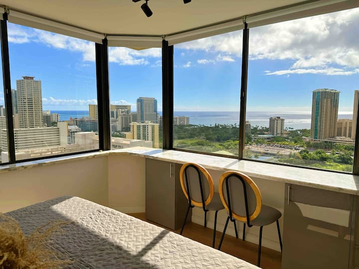 Rare Corner Stunning Ocean View 30f A - Honolulu