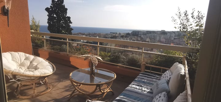 Appartement Nice Centre 4p 120 M Vue Mer/piscine - Nizza