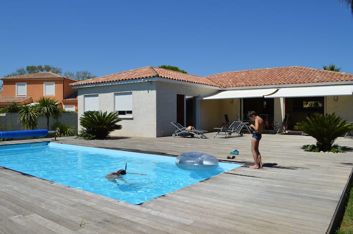 Villa Plein Sud à 150 Mètres De La Mer - Le Grau d'Agde