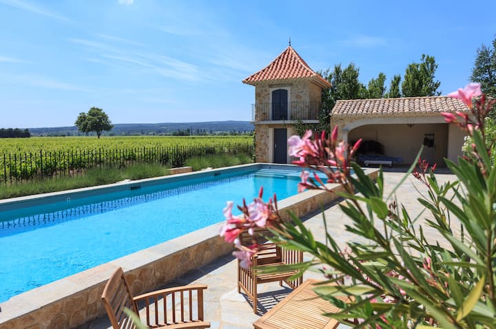 Diwine Provence Luxe Sur Vignoble Piscine 15m - Suze-la-Rousse