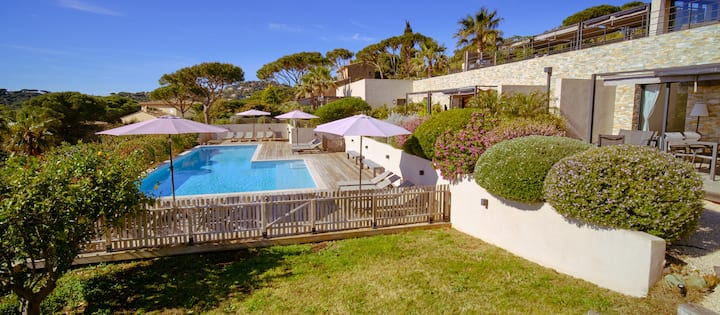 Lodges Vue Mer Piscine Chauffée Plage à Pied  Cst - Sainte-Maxime