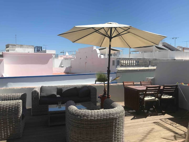 Appartement Met Dakterras In Het Centrum Van Olhao - Olhão