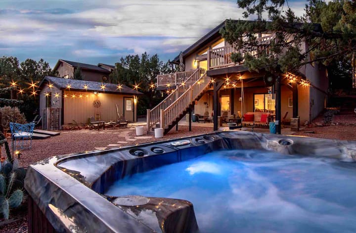 Forest Shangri-la>views>hot Tub>sauna>cold Plunge! - 塞多納