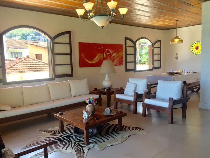 Casa Na Beira Da Praia Com Piscina E Churrasqueira - Mangaratiba