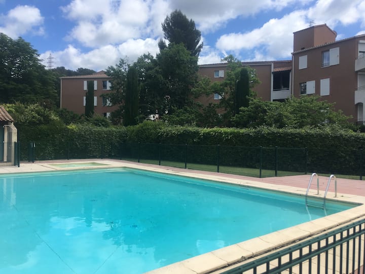 Location T2 Proche Cv, Terrasse, Piscine Et Calme - Aix-en-Provence