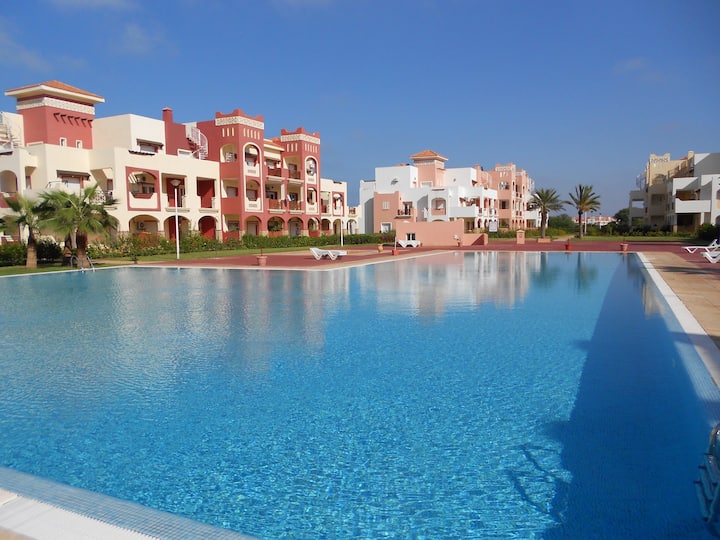 Saidia Marina Hm. Jardin. Wifi. Climatisé. Parking - Saidia