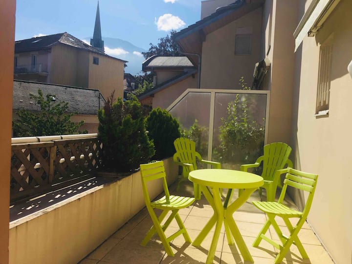 💕 Grand Studio Hyper Centre Calme+terrasse ⭐️⭐️ - Aix-les-Bains
