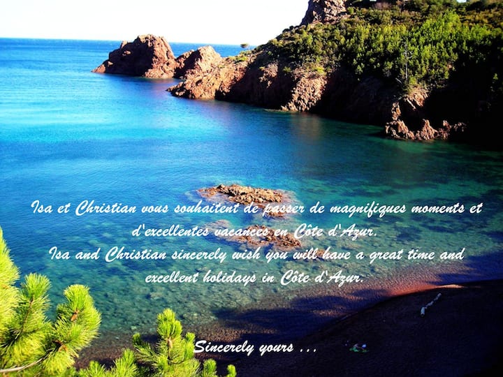 Appt 200m Mer Crique Sable Fin Site D'exception - Agay