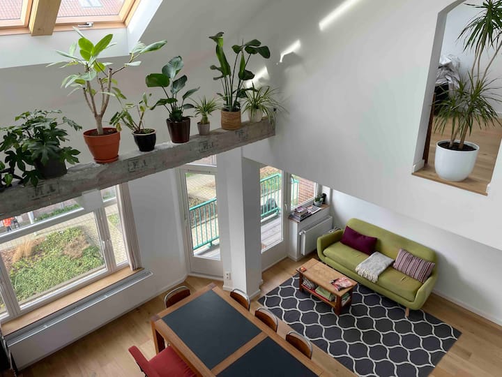Quiet Spacious Loft | 2 Bedrooms Bath & Sauna - Ámsterdam