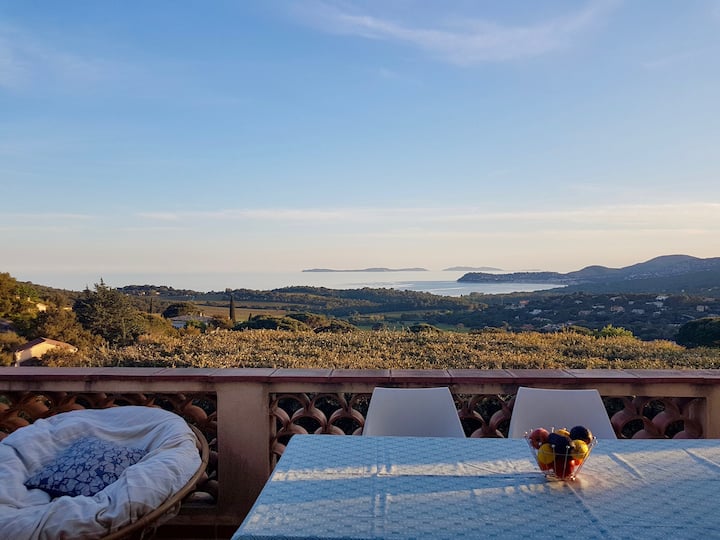 Maison Au Calme Avec Une Magnifique Vue Mer, 2 Chb - La Croix-Valmer