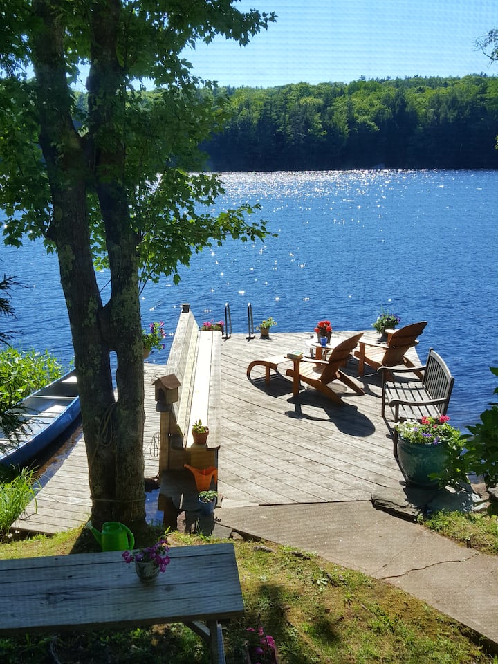 Charming Cabin: Lakefront,nestled In Nature,canoe - Boothbay, ME
