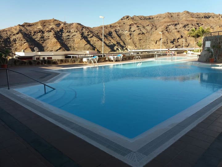 Fantástico Apartamento Residencial Con Piscina. - Mogán