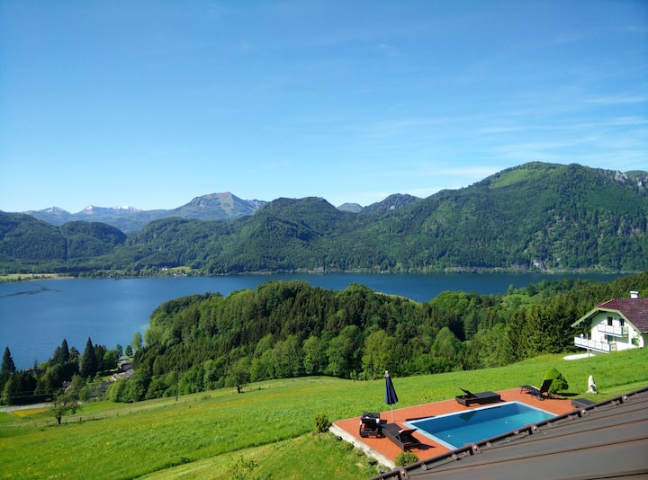 6.apartment With Sauna And Heated Pool On A Farm - Attersee