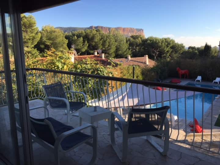 Grand Studio Dans Villa Avec Piscine,spa - Cassis