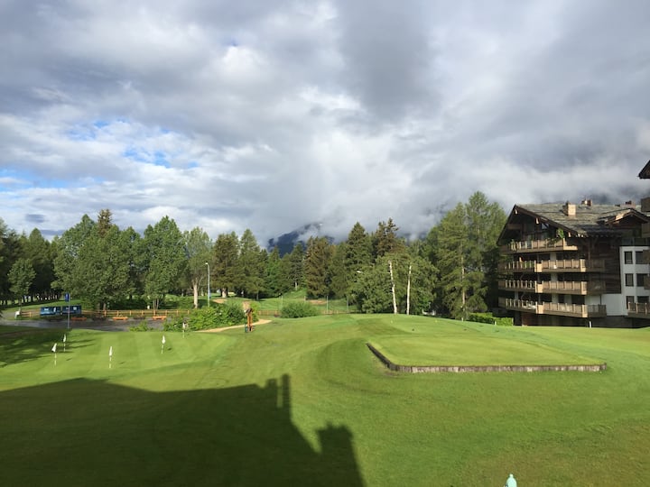 Confort, Standing, Central Et Vue Sur Sur Le Golf - Crans-Montana