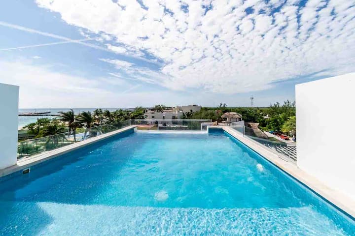 Villa Turquesa | Loft Con Alberca En Rooftop - Puerto Morelos