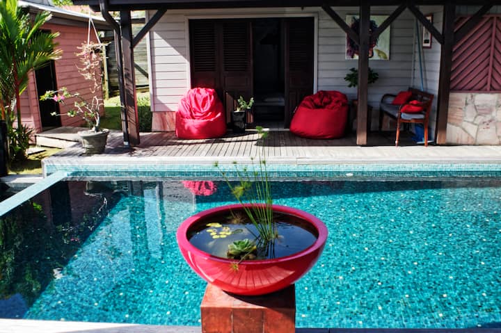Chambre  Autonome Piscine Confort Détente - Martinique