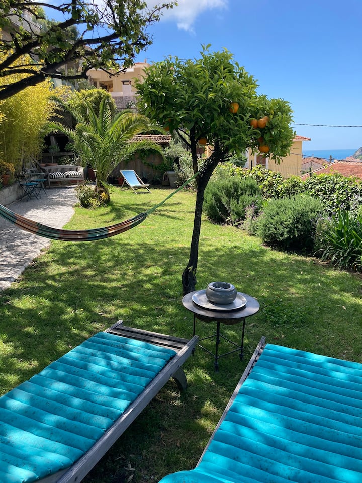 Mont Boron Superbe Maison De Ville Jardin Vue Mer - Nice