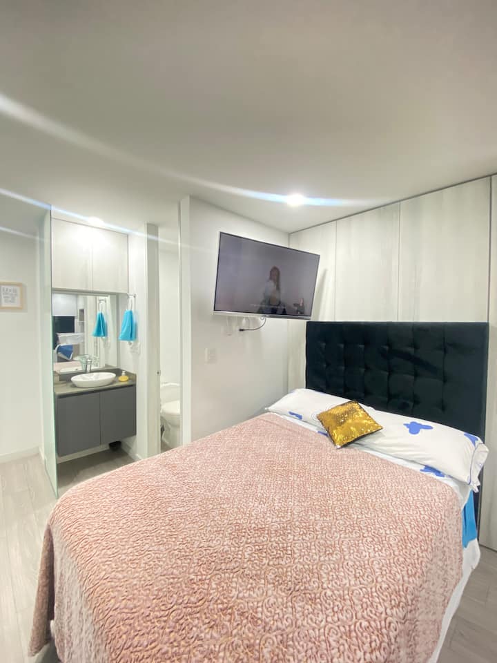 Hermoso Apartaestudio Cerca Movistararena &Zonag - Bogota