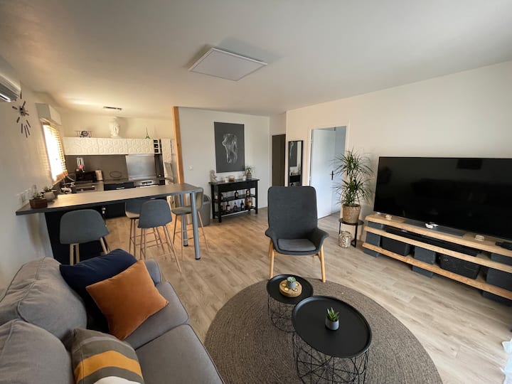Appt T2 Climatisé Avec Spa Et Jardin Privé 120 M2 - Département Gironde