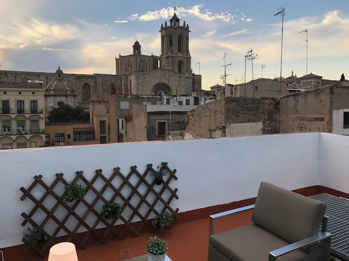 Apartamento 1º Con Chill-out Frente A La Catedral - Tarragona, España