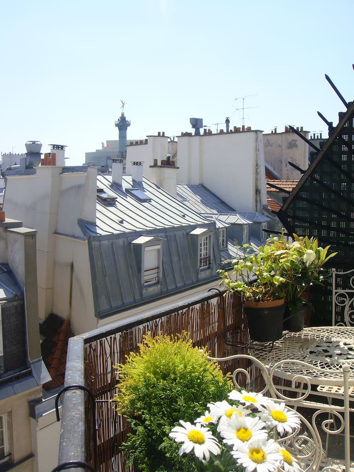 Charmant Studio Marais, Balcon - Paris