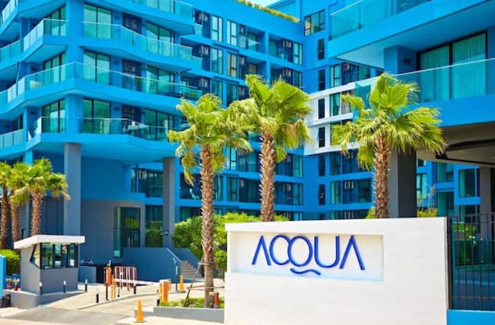 “超大泳池”中天海边公寓/可做饭/可洗衣/有免费的Wifi - Jomtien