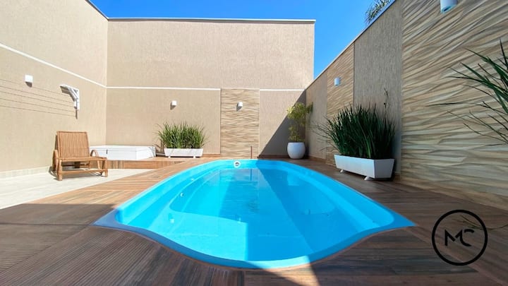 Piscina + Praia! Casa 3 Quartos Para 10 Pessoas - Guaratuba