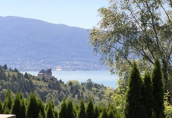 Chalet Vue Lac D'annecy Jusqu’à 12 Personnes - Duingt