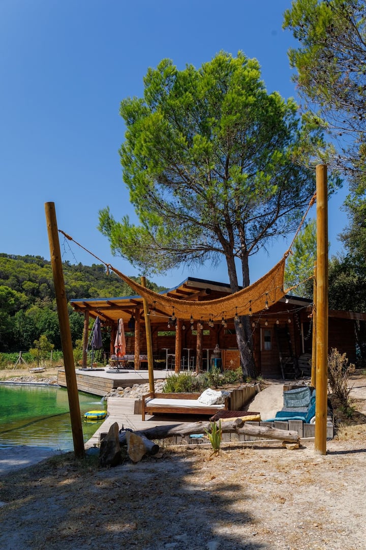 Gite Des Vignes 6 Personnes Piscine Naturelle - Mornas