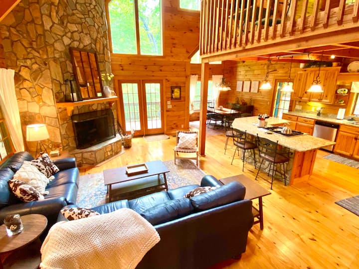 Creekside Cabin | Private 20 Acres, Pond & Hot Tub - Boone, NC