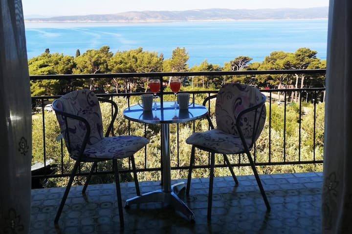 Brela Apartman A4+1 S Pogledom Na More - Brela