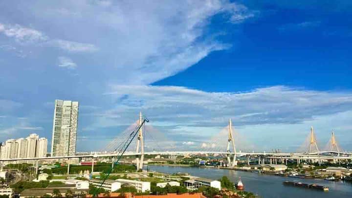 Riverside Condo, New, Flexible Check-in & Out - Bangkok