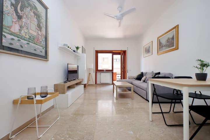 Big Apartment With Balcony Close To The Subway - Rome