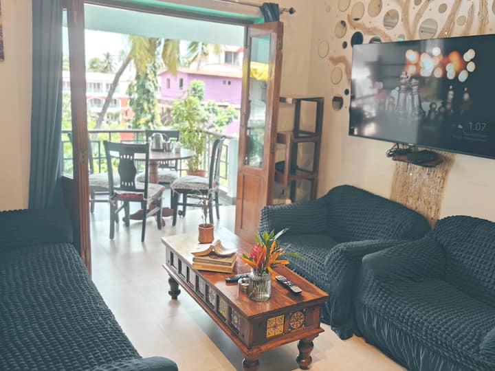 Azure Bonsai |Tranquil 3br With Pool & Sauna - Goa