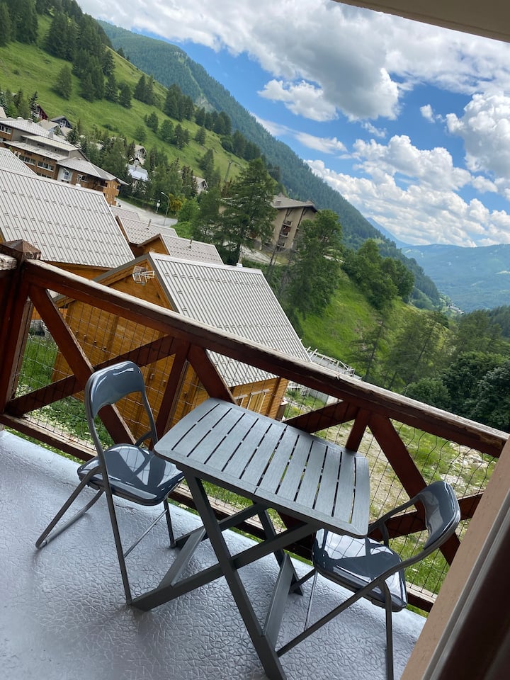 Studio Plein Sud De La Foux D’allos - La Foux d'Allos