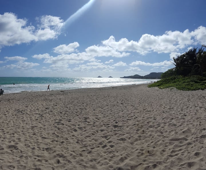 Junto A La Playa De Kailua, 2 Casas Frente A La Playa, 2 Camas / 2 Baños, Capacidad Para 8 Personas, Vistas Al Océano Y Mtn - Kailua, HI