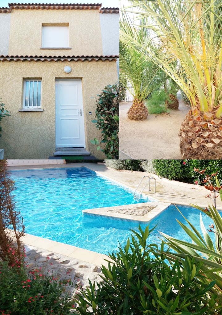 Valras : Villa T3 à 50 M De La Plage, Avec Piscine - Valras-Plage