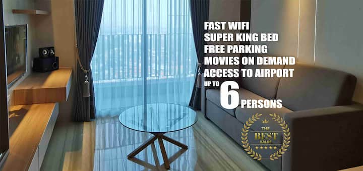 Super King Bed With Free Wifi  - Family Friendly - Surabaya