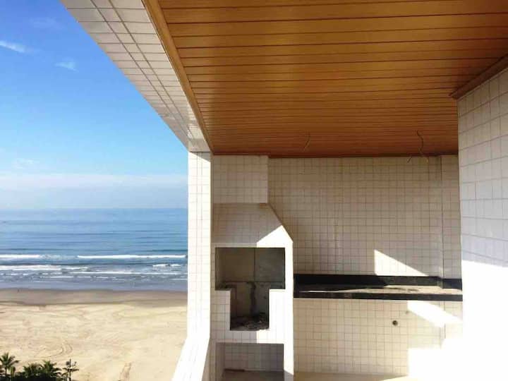 Ap Com Vista Mar 50mts Da Praia, Wifi E Tv A Cabo - Praia Grande