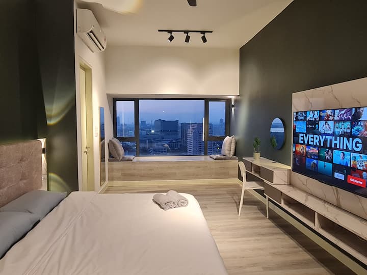 Prestige Unit Seaview Melaka Town Freeparking - Malacca