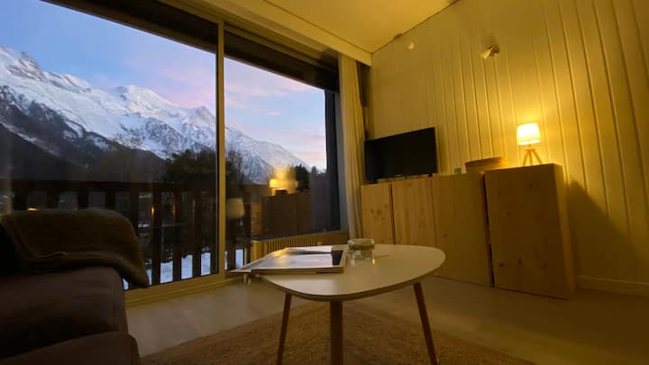 Studio Vue Mt Blanc, Calme, à 5mn à Pied Du Centre - Chamonix-Mont-Blanc