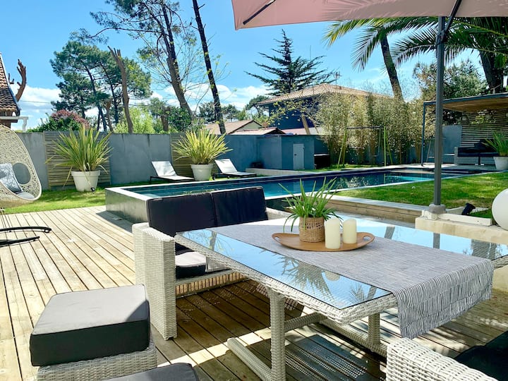 Villa Tout Confort - Plage, Port Et Ville à Pieds - Capbreton