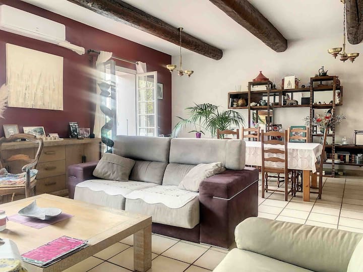 Chez Jo, Chambre 2 Bleue, En Coeur De Ville - Pézenas