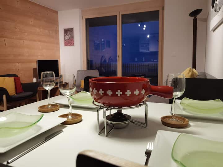 Appartement Moderne Et Cosy Avec Magnifique Vue - Leysin